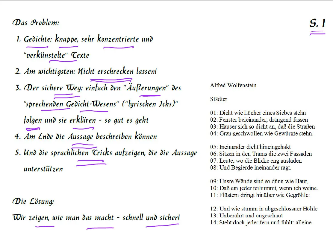 Gedichte verstehen, schnell und sicher (Mat4419) - Textaussage